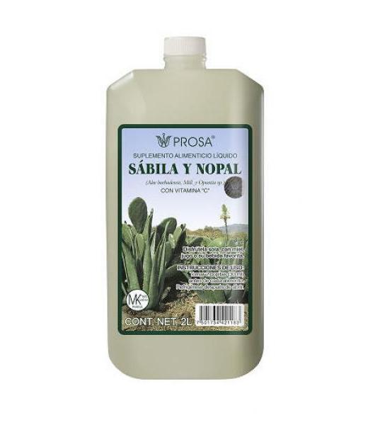 BEBIDA DE SABILA Y NOPAL 2 LT. C VIT. C PROSA