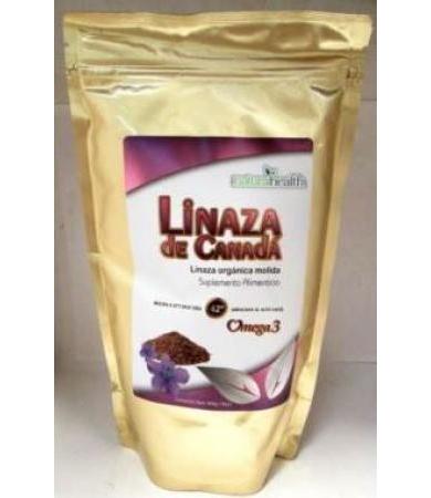 FIBRA LINAZA DE CANADA FLAXSEED 454 G NATURAL HEALTH