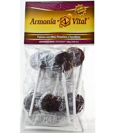 PALETA CON MIEL PROPOLEO Y EUCALIPTO 100 G