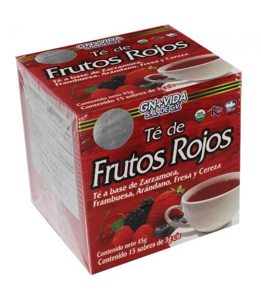 TE FRUTOS ROJOS C 15 SOB. 3G A BASE DE ZARZAMORAFRAMBUESAARANDANO GN+VIDA