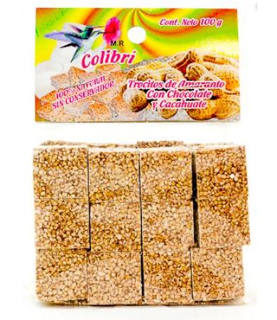 TROCITOS DE AMARANTO CHOC CACAHUATE 100 G COLIBRI